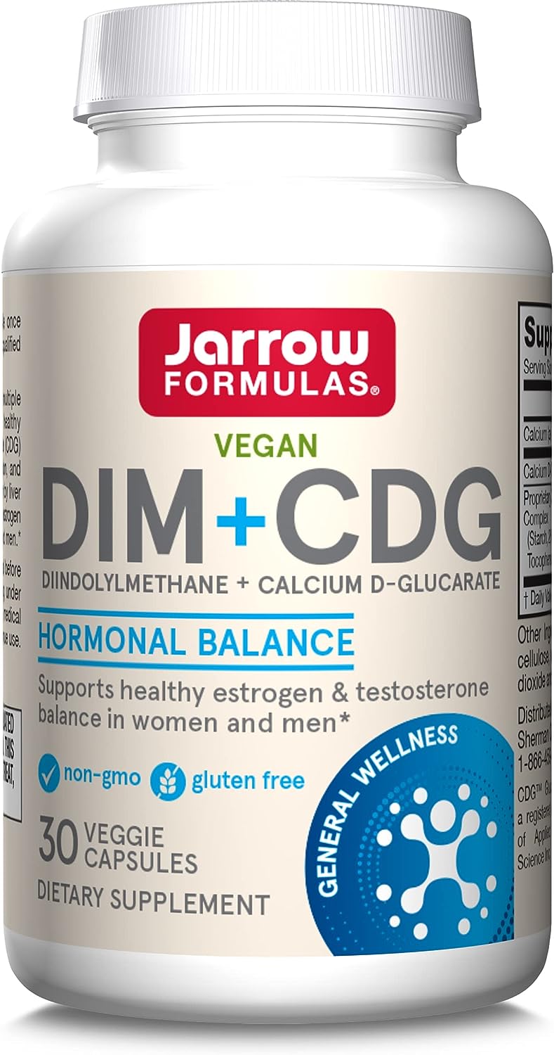 Jarrow Formulas, DIM + CDG, Enhanced Detoxification Formula, 30 Veggie