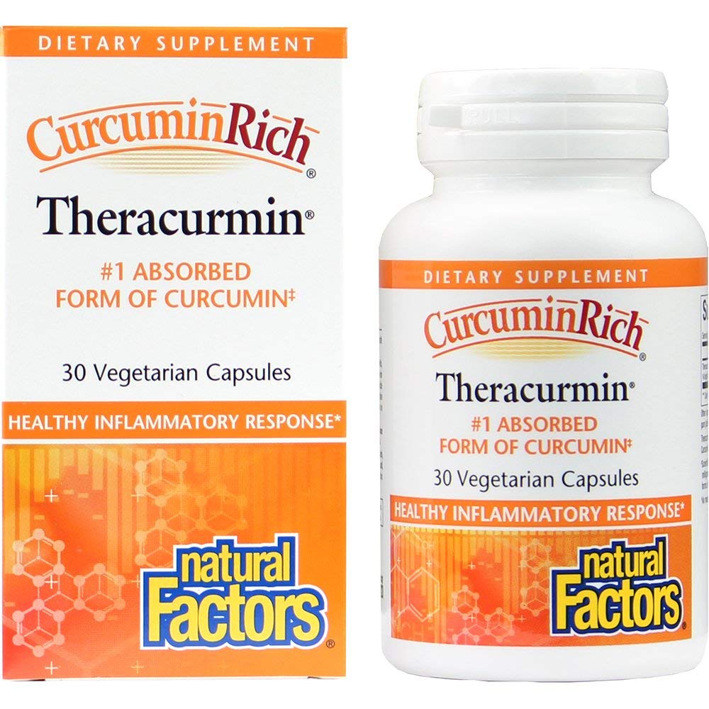 Natural Factors - CurcuminRich Theracurmin 30mg, Inflammation Support ...