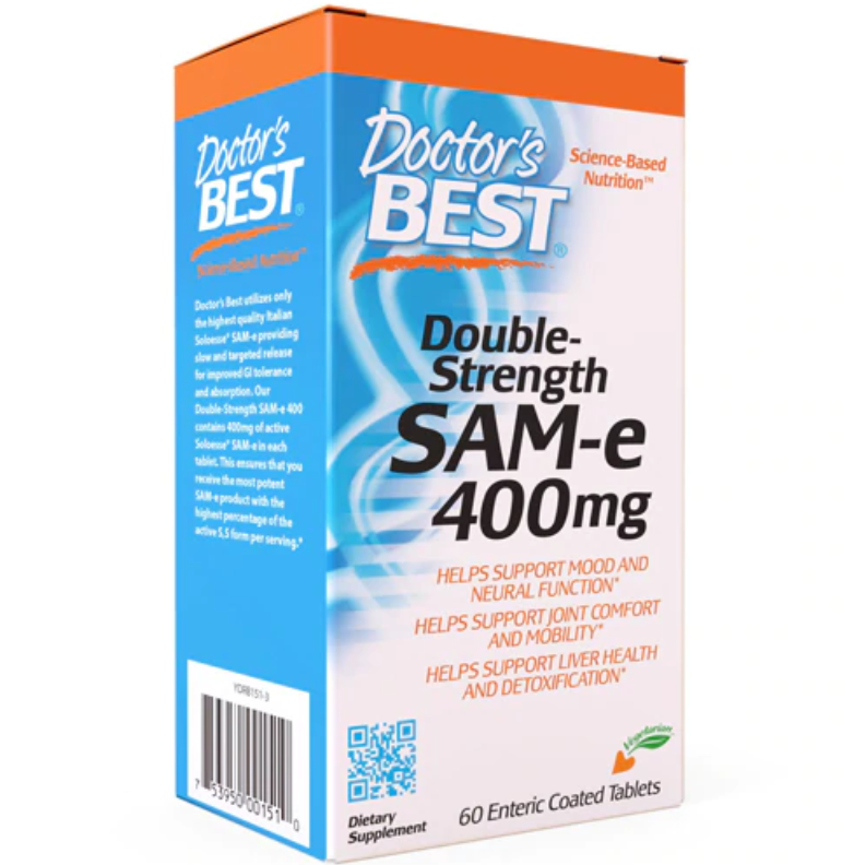 Doctor's Best SAM-e 400, 60 Tablets