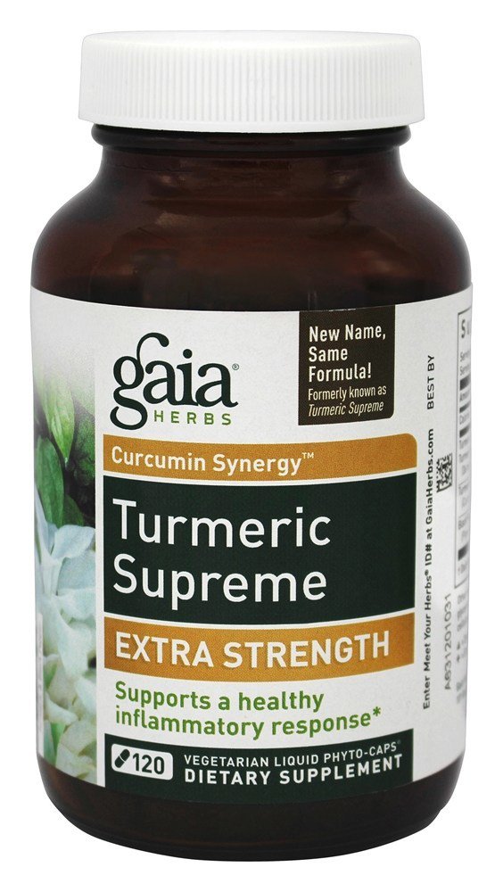 Gaia Herbs Turmeric Supreme Extra Strength,120 Vegetarian Capsules