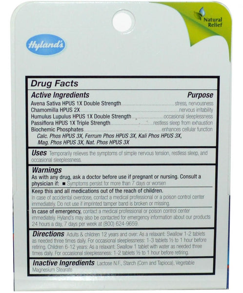 Hyland's Calms Forte Sleep Aid 50 Tablets