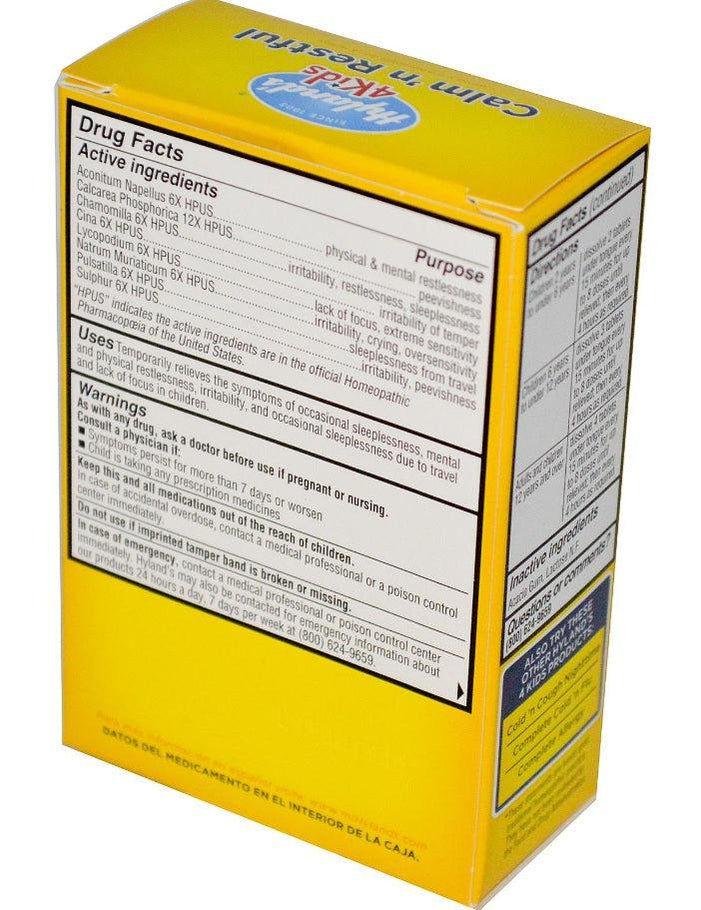 Hyland's 4 Kids Calm & Restful 125 Tablets