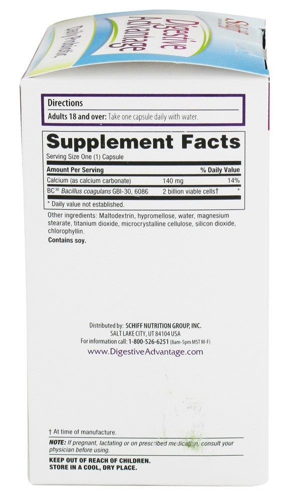 Schiff Digestive Advantage, Daily Probiotic, 50 Capsules